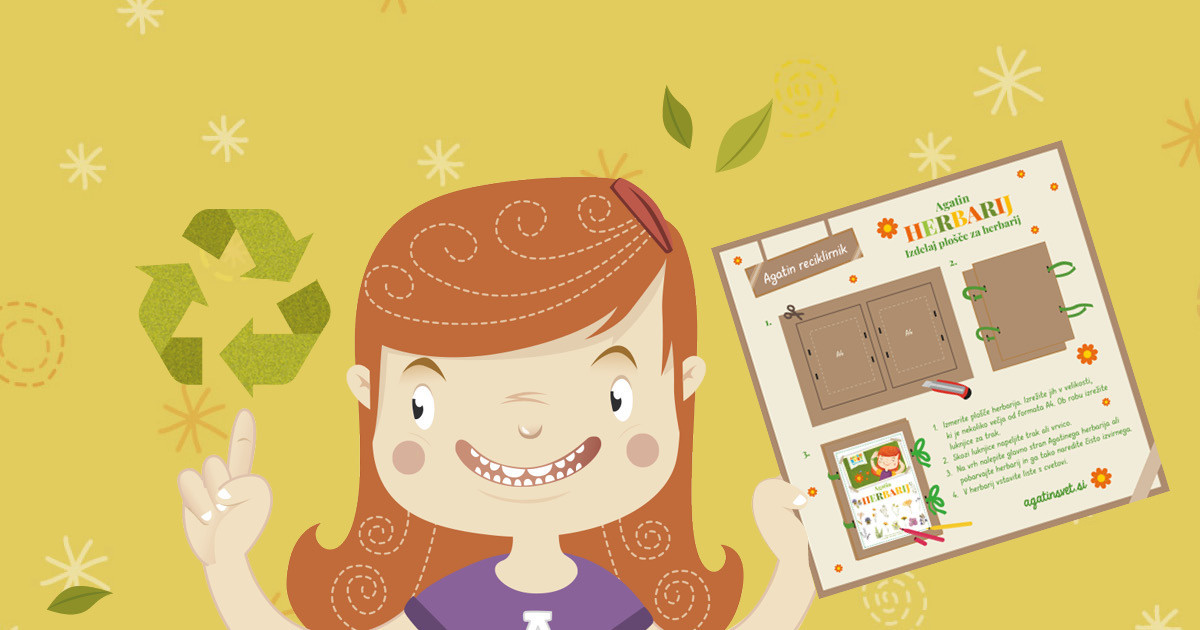 Agatin reciklirnik: Mapa za herbarij | Agatin svet